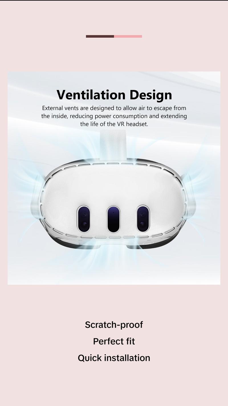 Nova Design Transparent VR Shell Protective Cover for Meta Quest 3 ...