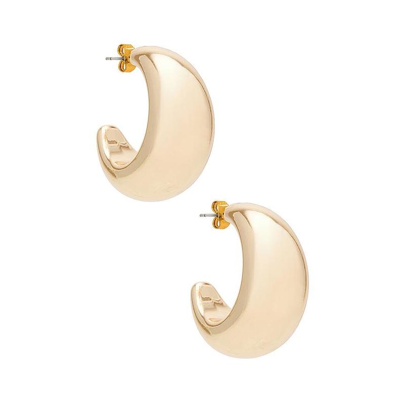 SHASHI Tsuki Hoop in Gold