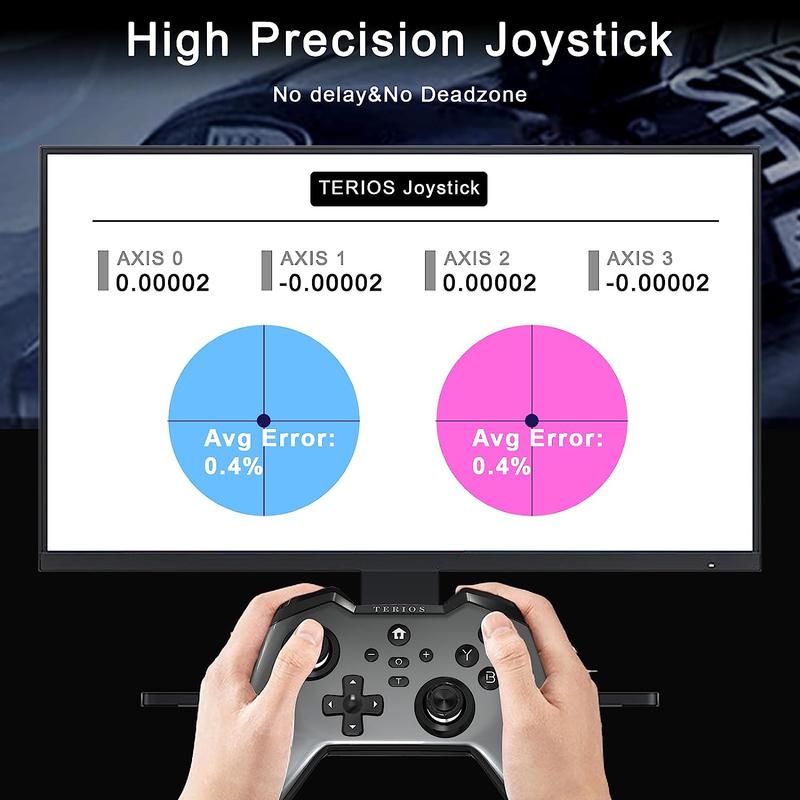Terios Gaming Controller, Super Long-Lasting with 12 hours playing time ...