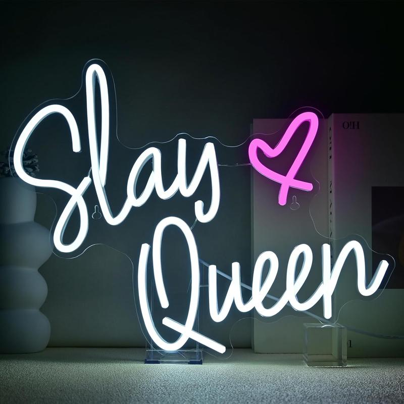 Creative Slay Queen Neon Sign - Eye-Catching Decorative Neon - TikTok Shop