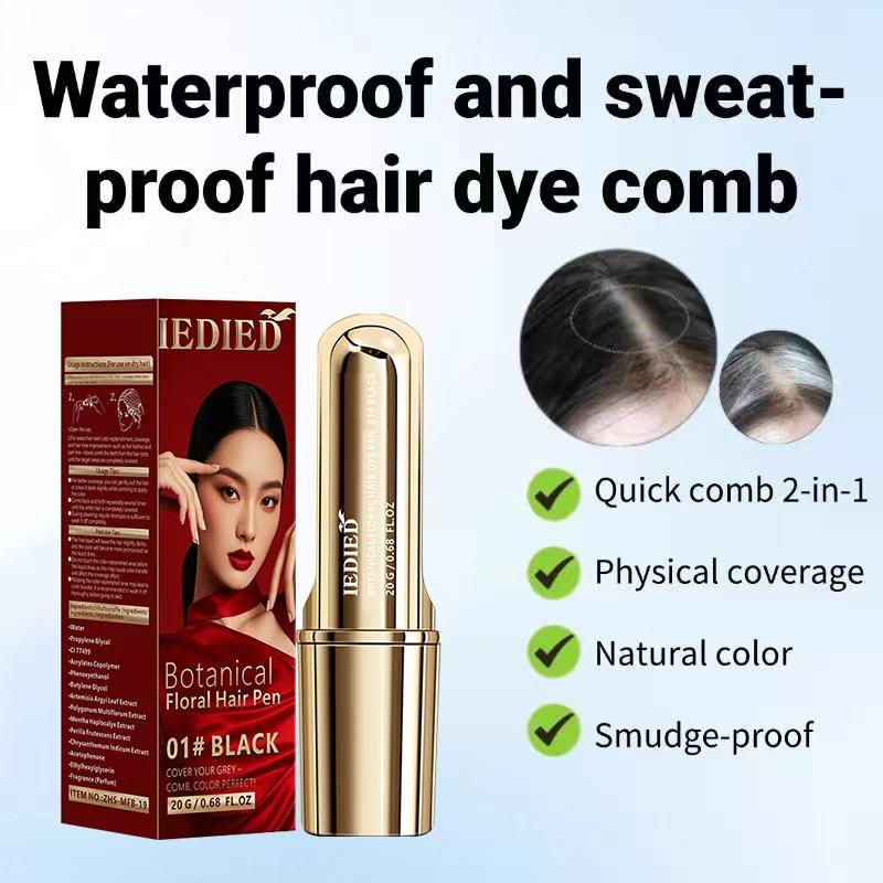 IEDIED Waterproof & Sweat-Proof Hair Dye Comb - Quick 2-in-1 Touch-Up ...