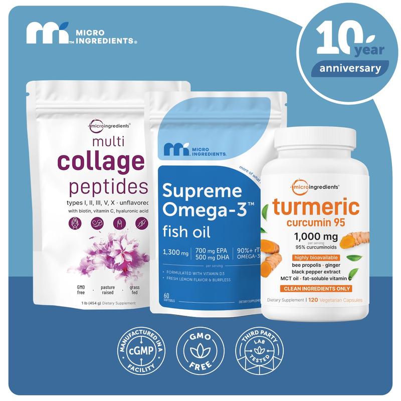 Phil's Joint Tonic Bundle: Turmeric Curcumin, Supreme Omega-3 Fish Oil ...