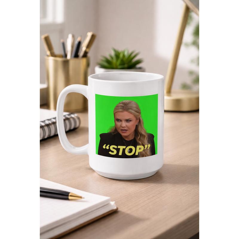 STOP Meme Face Mug | Viral Reaction Coffee Cup - TikTok Shop
