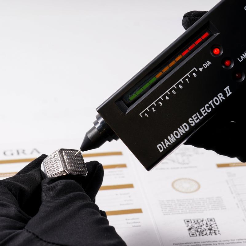 Delzzad 1.8ct Empire Glace Ring VVS Synthetic Moissanite Ring Jewelry ...