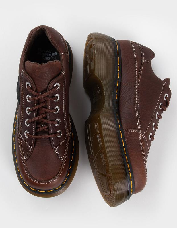 DR. MARTENS Buzz 5-Eye Womens Grizzly Leather Shoes