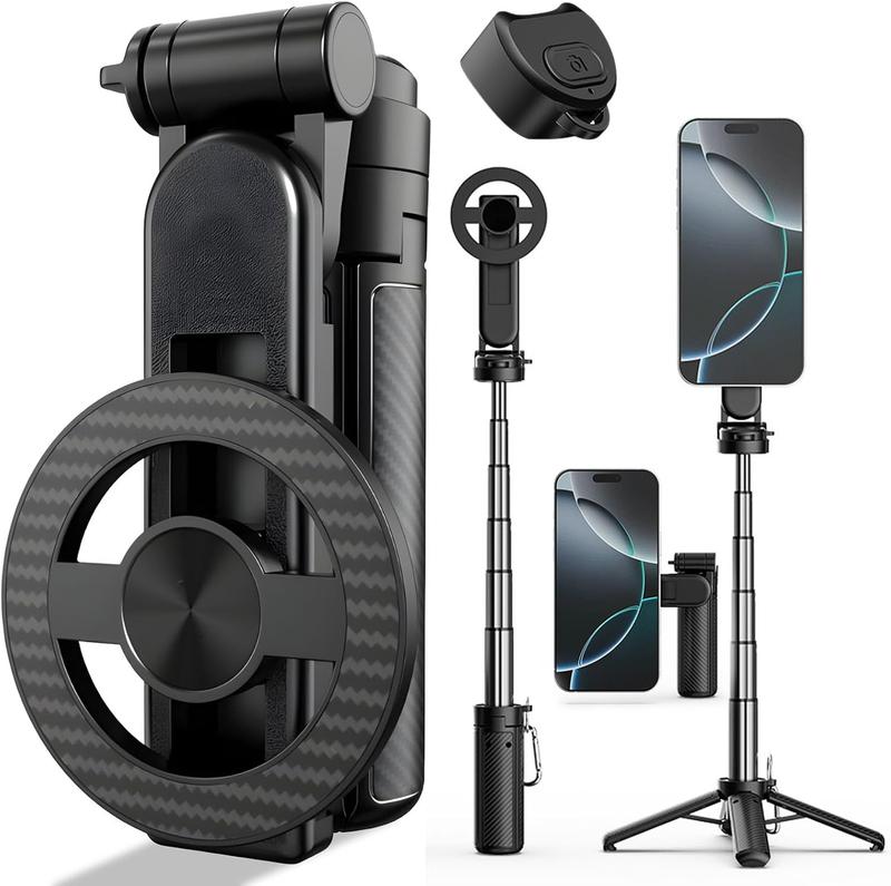 Magnetic Pocket Selfie Stick 4-in-1 Multi-Functional Universal 360 ...