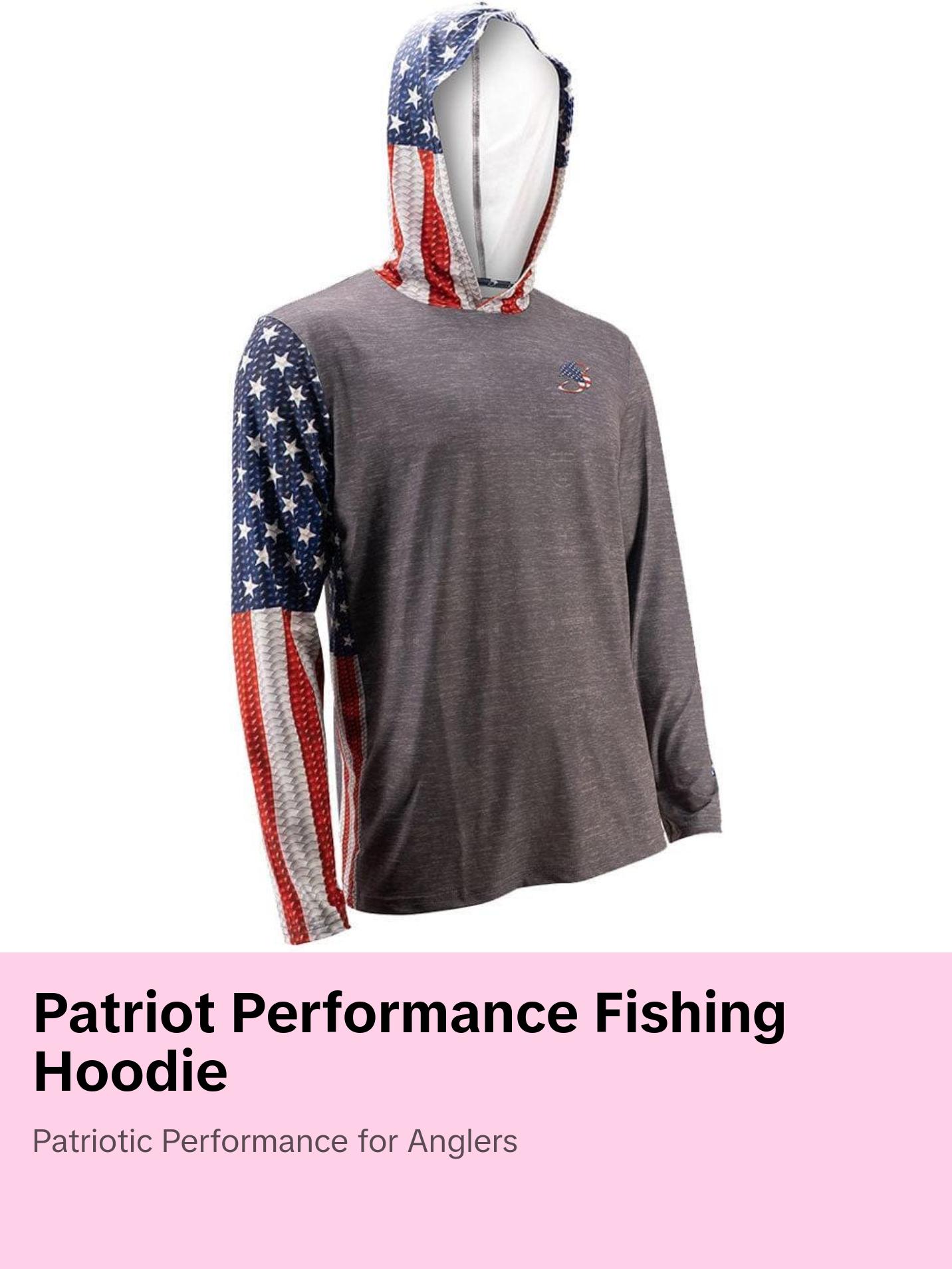 Patriot Performance Fishing Hoodie - TikTok Shop