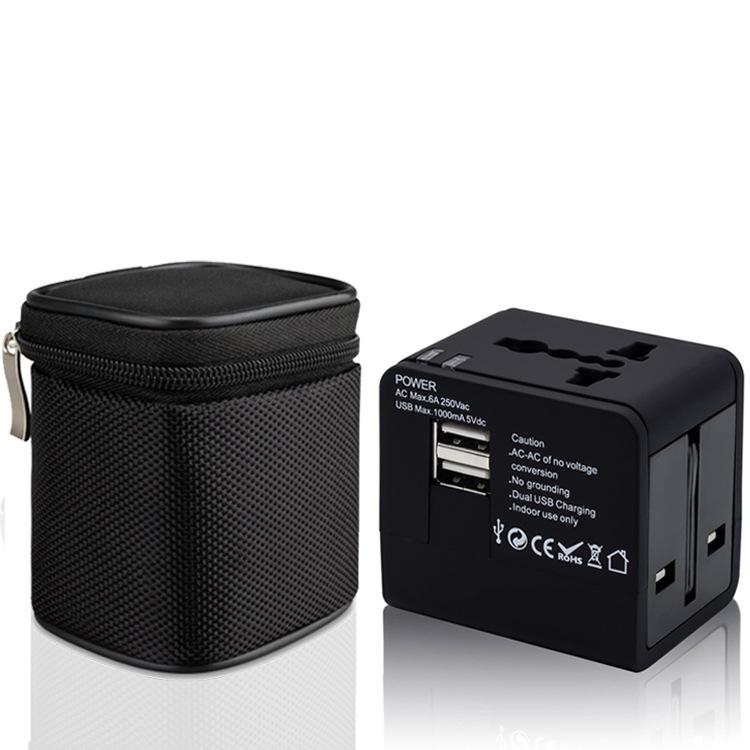 Travel adapter plug, multi-country adapter plug, dual USB adapter ...