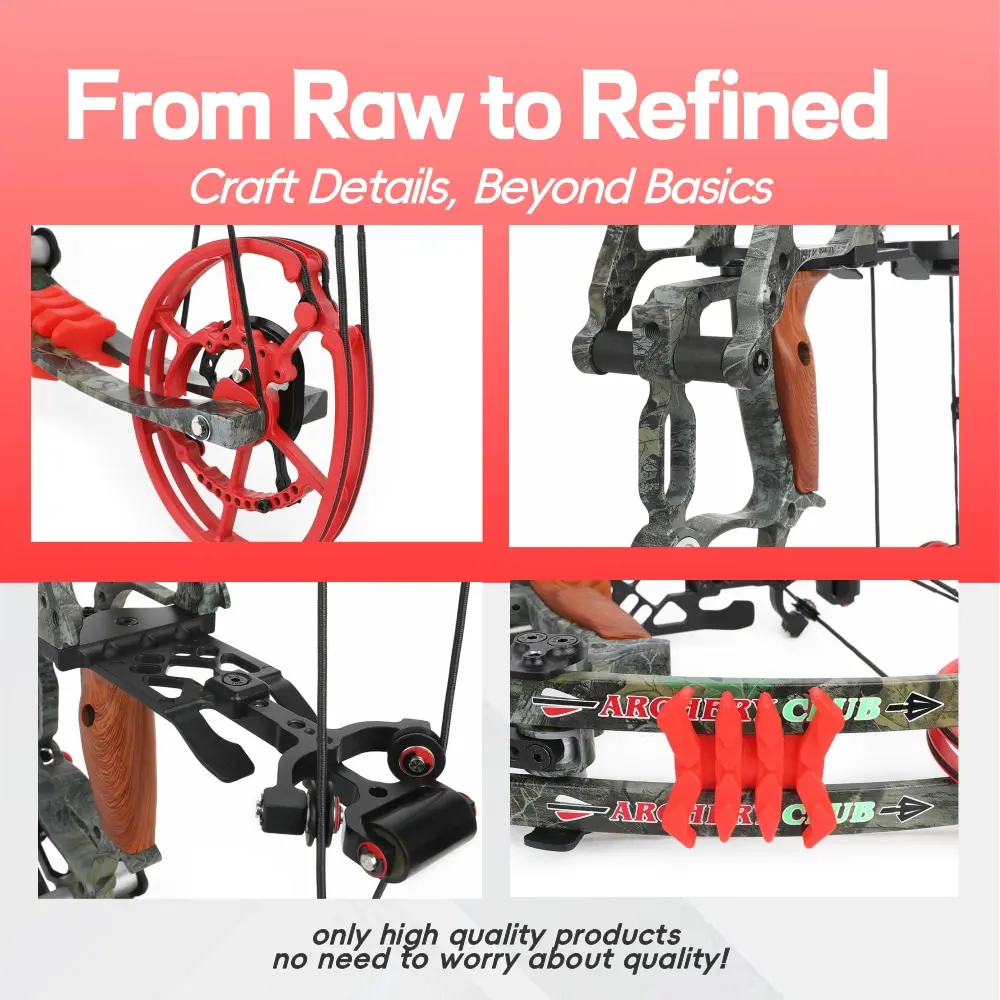 1 set Compound Bow Set Adjustable Pull Pounds 30-70lbs Strong and ...