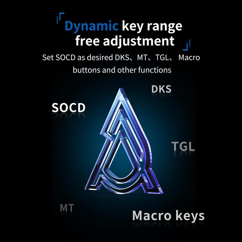 AJAZZ AK820MAX PLUS three-mode mechanical keyboard magnetic rice switch ...