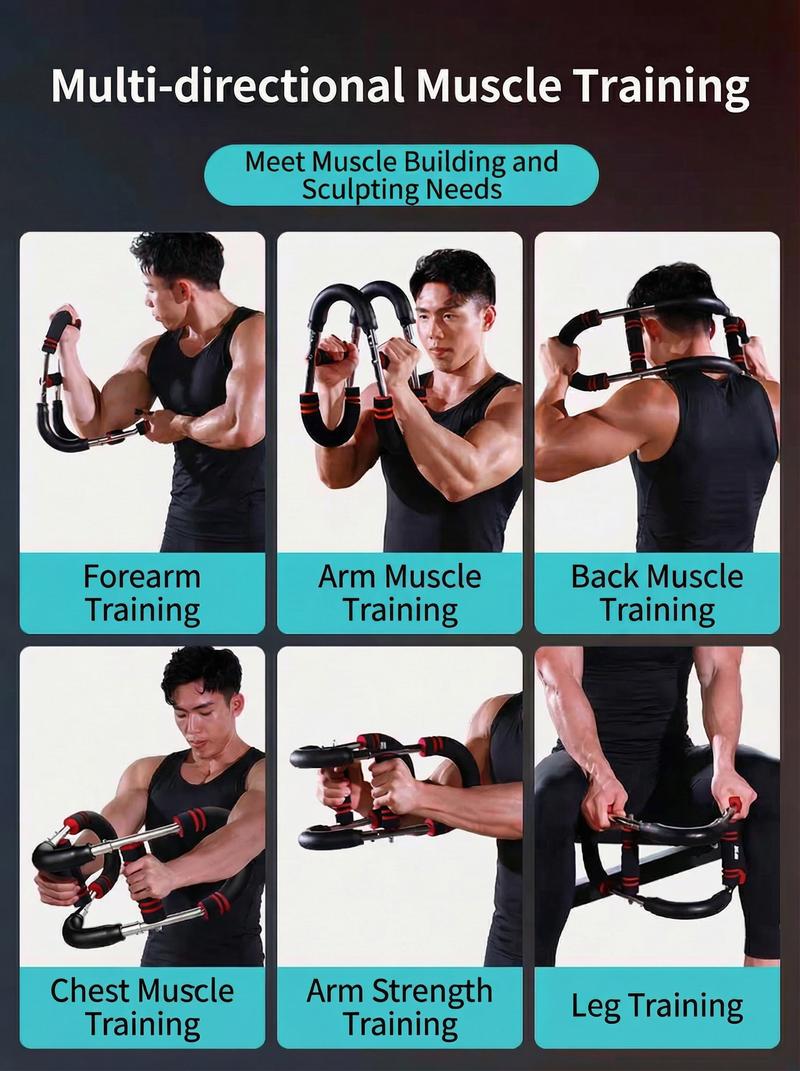 Arm Trainer Adjustable Strength Bar for Chest & Arm Workout Portable ...