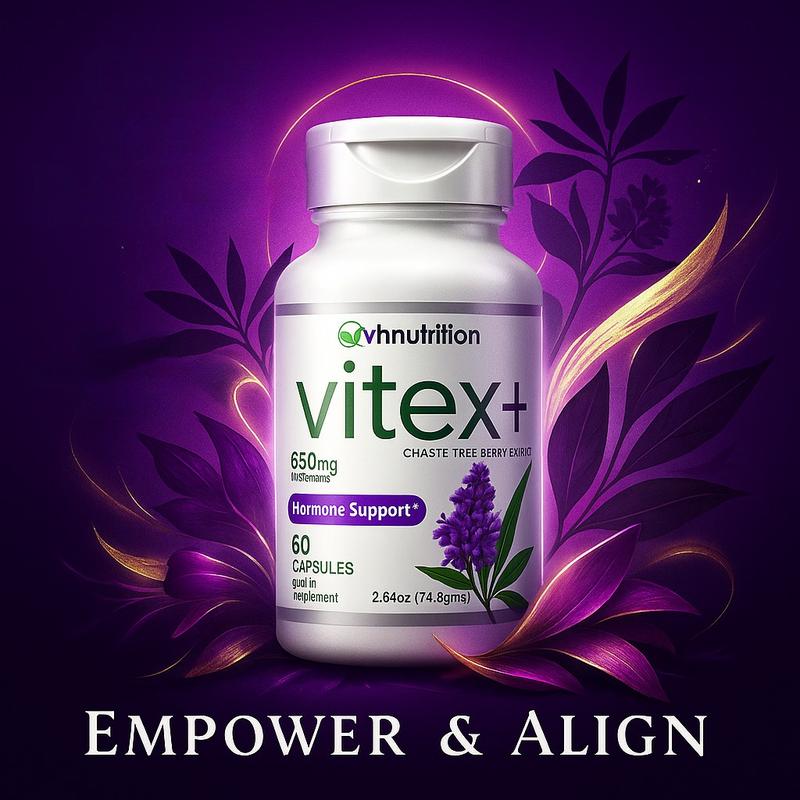 VH Nutrition VITEX Chasteberry Supplement for Women | 650mg Hormone ...