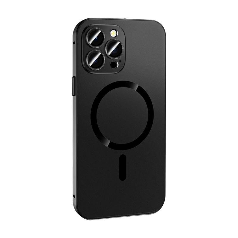 1 Piece Black Magnetic Phone Case,Lens protection Anti-fall Phone ...
