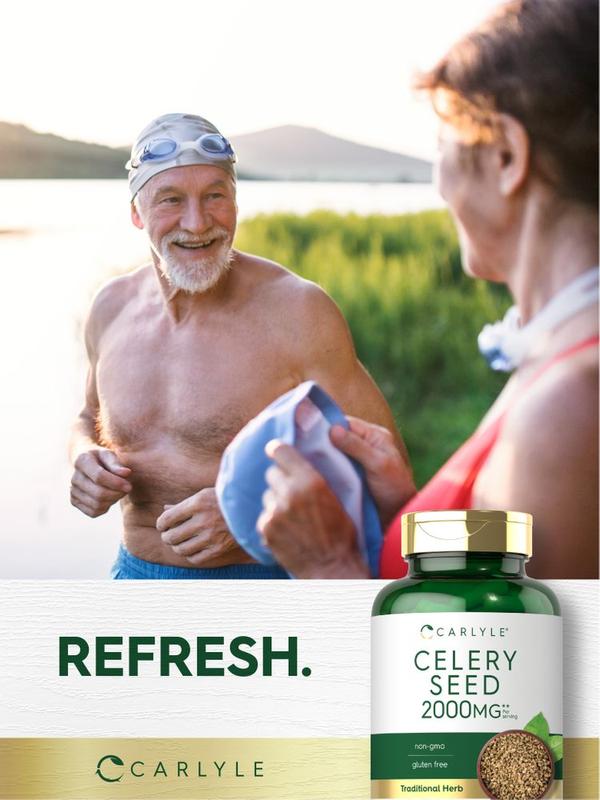 Carlyle Celery Seed Extract Capsules | 2000mg | 240 Count | Traditional ...