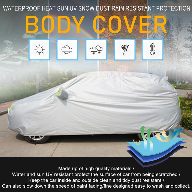 Universal Sedan & SUV full car cover, All-Weather Reflective Car Cover ...