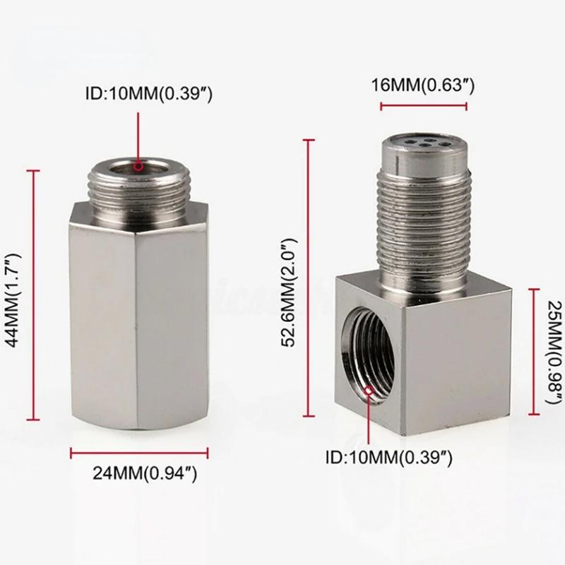 90 Degree Stainless Steel Oxygen Sensor Adapter with Filter Element ...