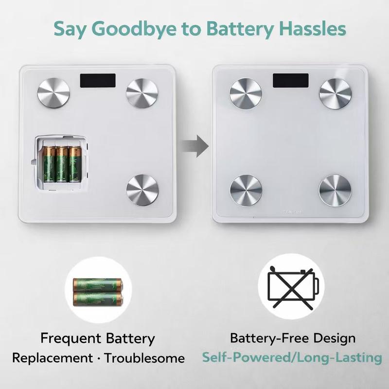 FRCOLOR Smart Digital Bathroom Weighing Scales with Body Fat & Water ...