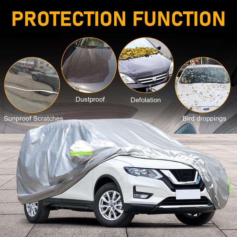 Universal Sedan & SUV full car cover, All-Weather Reflective Car Cover ...