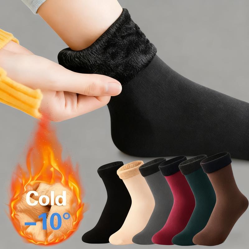 5-Pair Pack - Thickened Self-Heating Snow Socks for Autumn and Winter ...