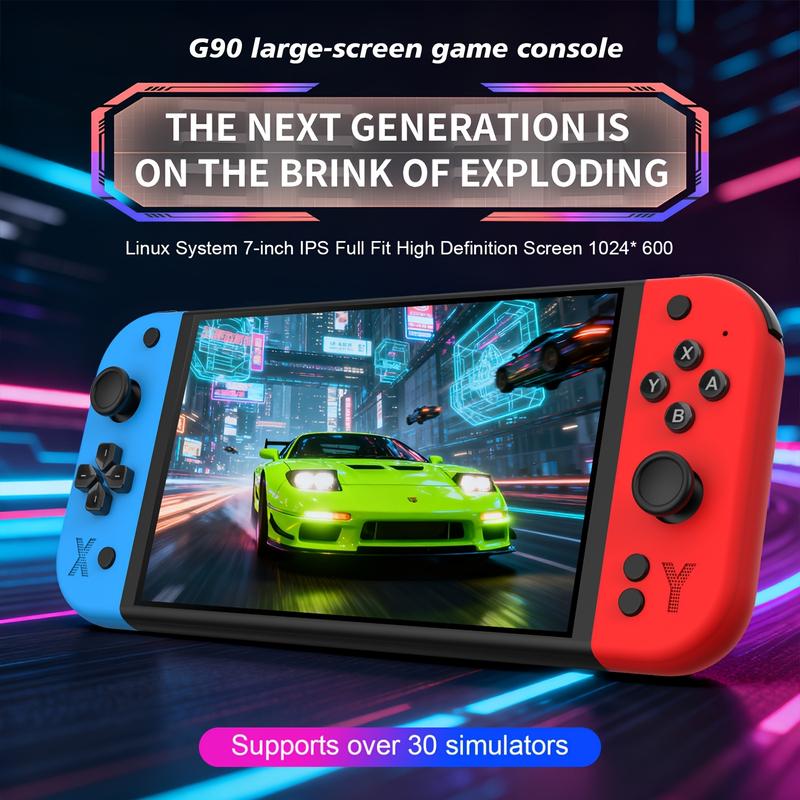 New G90 Handheld Game Console, 7 Inch IPS Screen, USB Interface ...