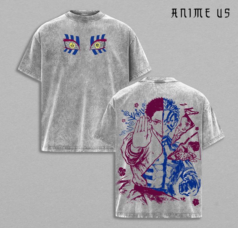 Akaza T-Shirt Demon Slayer Infinity Castle Arc Upper Rank Three Anime ...