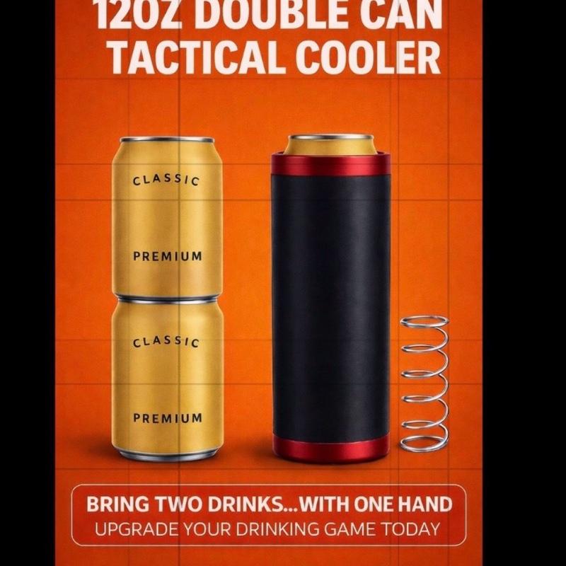 Dual Can Cozie | Two Can Cozie | Double Reload Can Drinkware 12oz Can ...