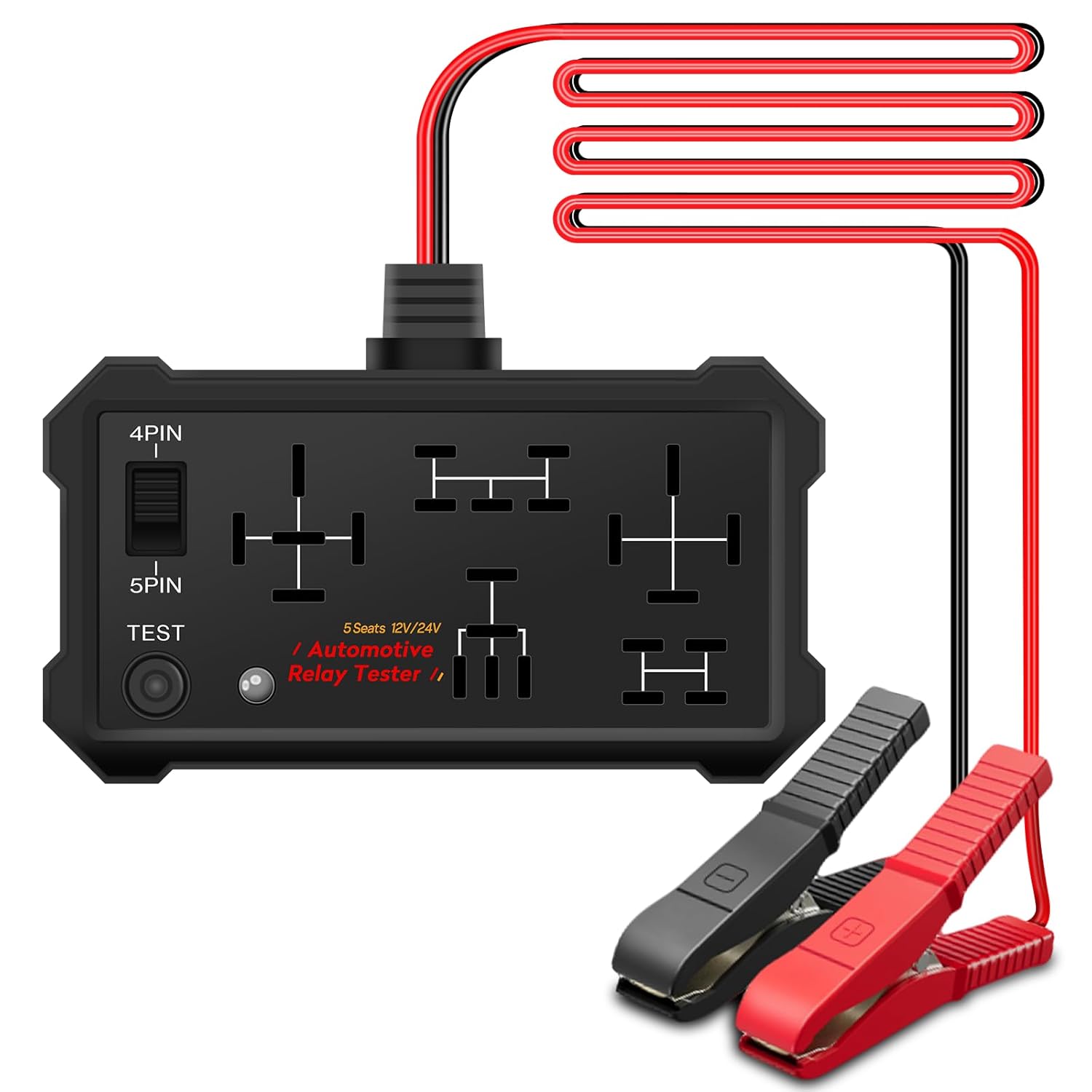 5 in 1 Relay Tester Checks 7 different 12/24 Volt relays Car Automotive ...