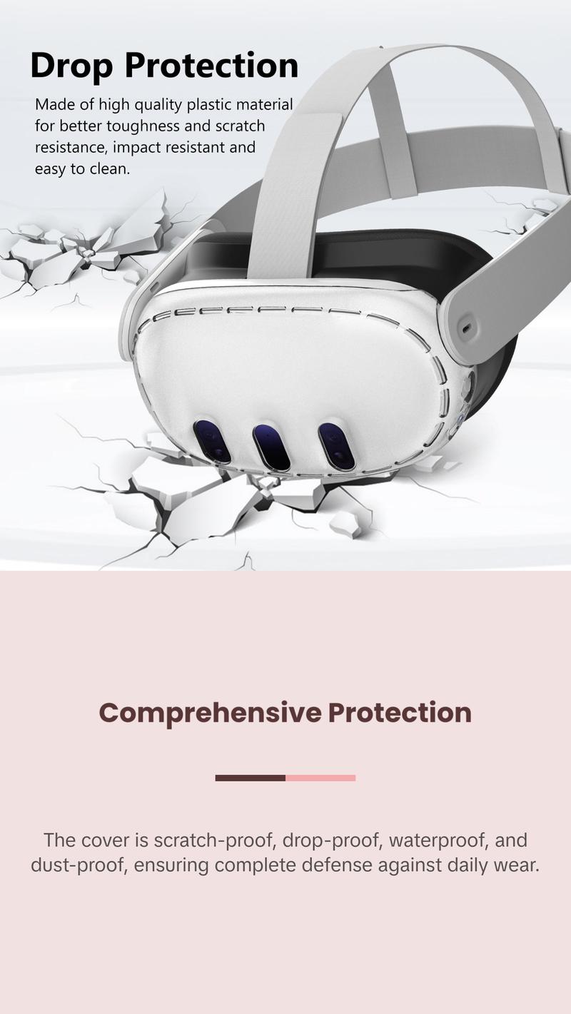 Nova Design Transparent VR Shell Protective Cover for Meta Quest 3 ...