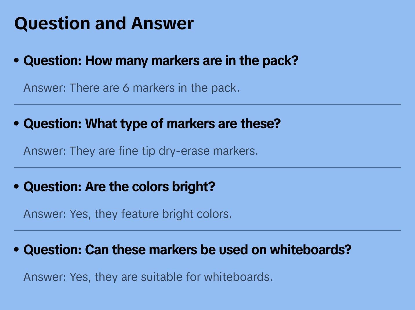 BAZIC Bright Colors Fine Tip Dry-Erase Markers (6/Pack) - TikTok Shop