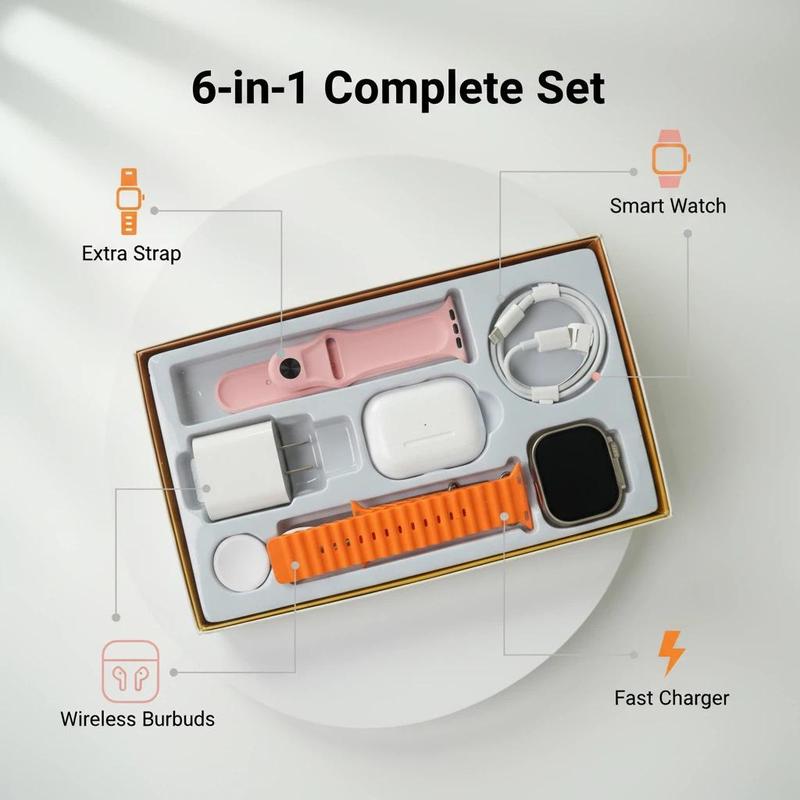Smart Watch Gift Set – Wireless Calling Fitness Tracker Bundle with ...