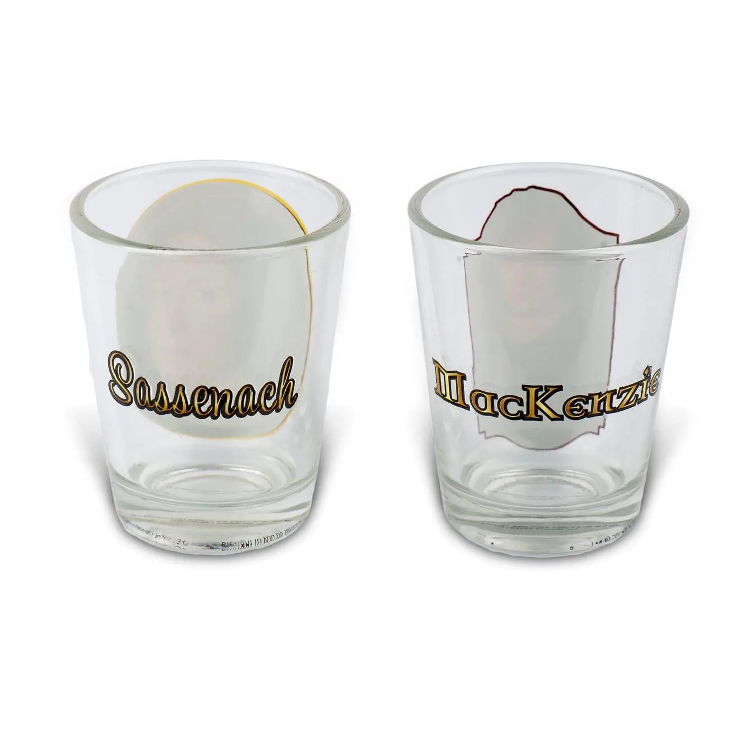 Outlander Collectibles Jamie and Claire Fraser Shot Glasses ...