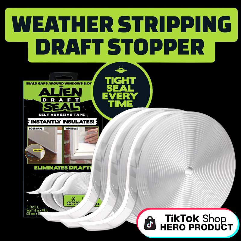 Alien Draft Seal Insulation Tape - Self-Adhesive Silicone Weather ...