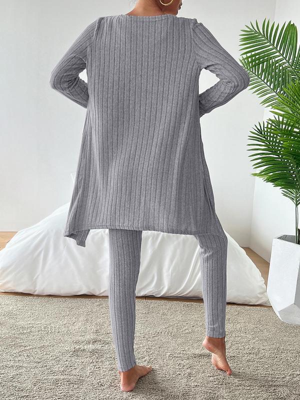 2025 Trendy, Women's Plain Set, Crop Tank Top & Skinny Adjustable Pants ...