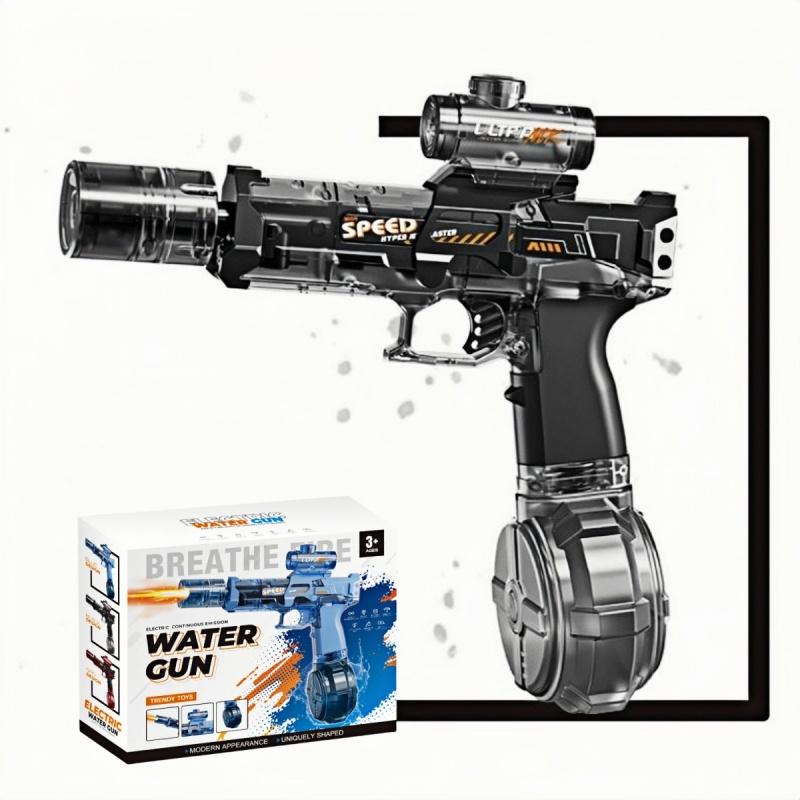 Electric Water Gun with LED Light, Strong Outdoor Toy for Kids, Summer ...