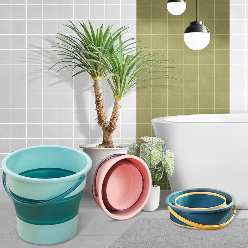 Collapsible Bucket 1.3 Gallon/5L Small Plastic Buckets Household ...