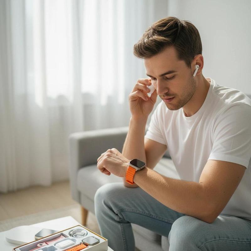 Smart Watch Gift Set – Wireless Calling Fitness Tracker Bundle with ...