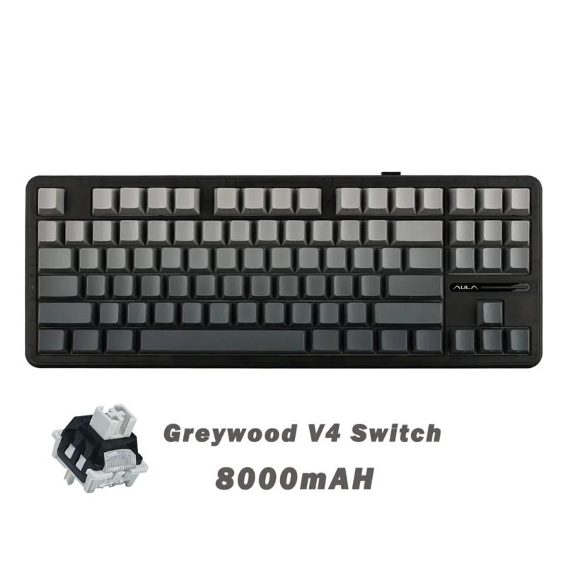 AULA F87 Pro Mechanical Keyboard 3 Mode 2.4G/USB/Bluetooth Tri Mode ...