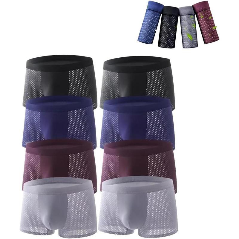 Box Hero Bamboo Fiber Boxer Briefs 2025 Upgrade - 8Pcs Mixed Color ...