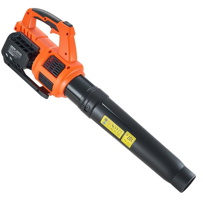 VEVOR Cordless Leaf Blower, 20V Powerful Electric Leaf Blower with 2 ...