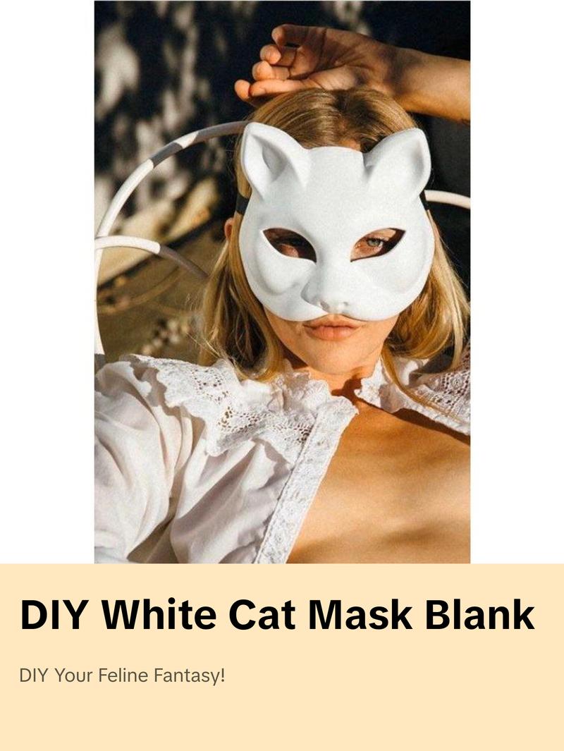 Cat Mask - White - TikTok Shop