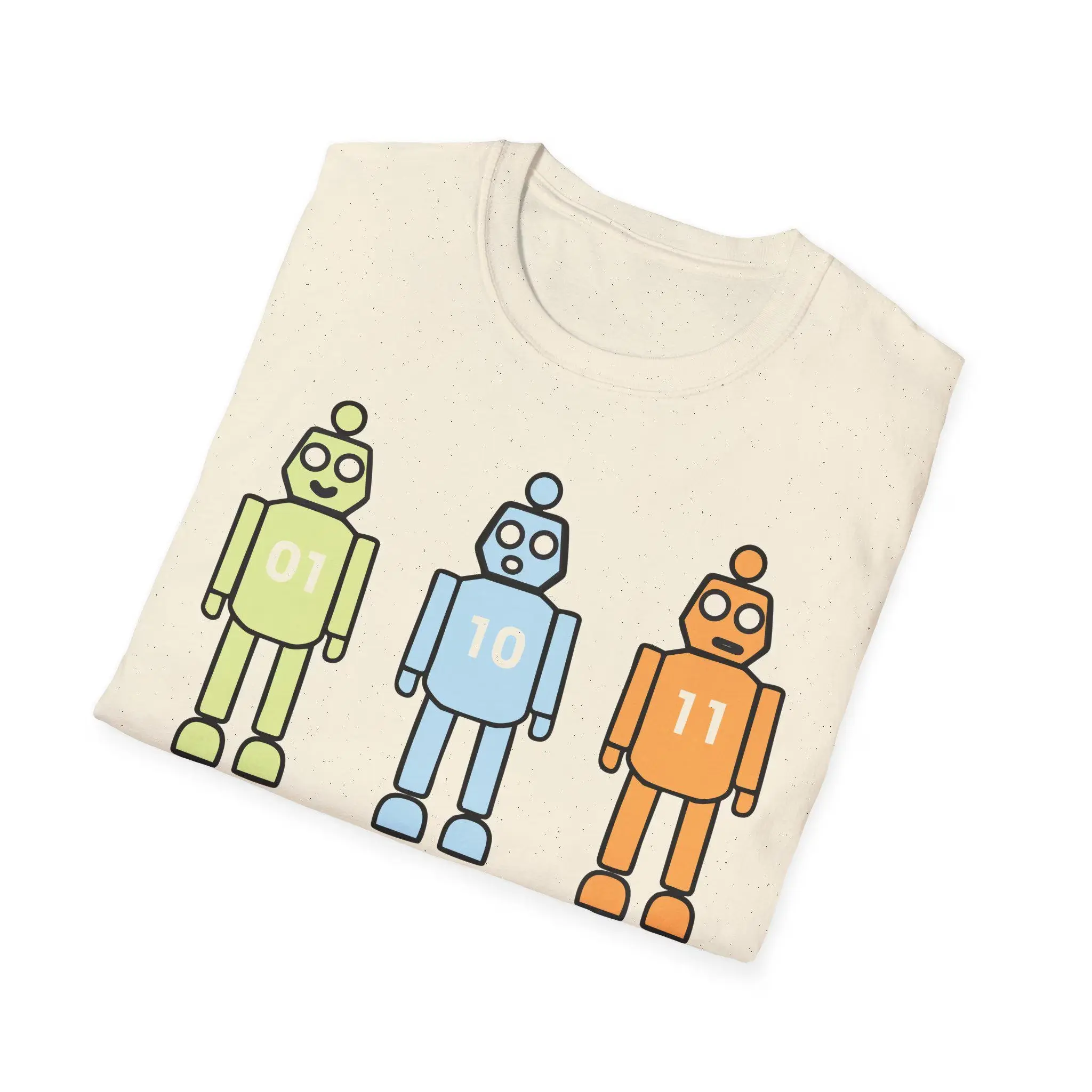 Programming Robot 01 10 11 Shirt Binary Code Geek T Shirt Survivor ...