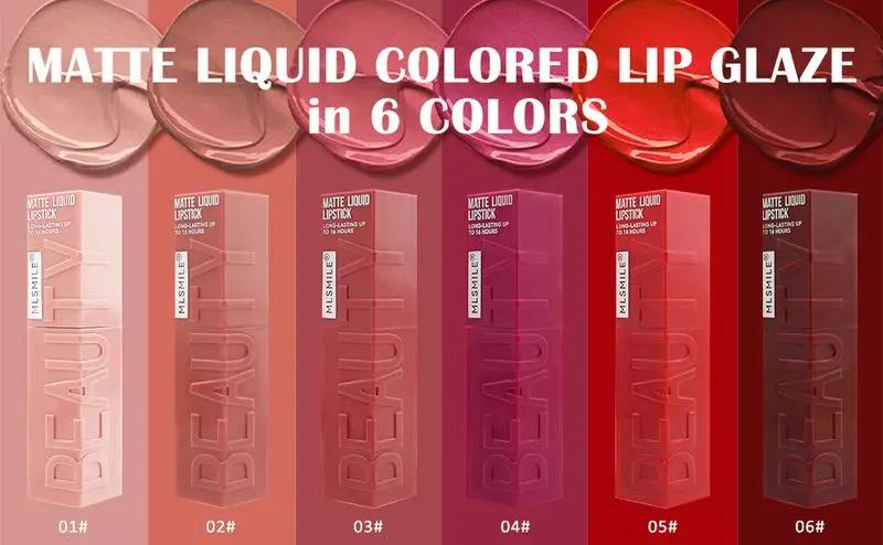Matte Lipstick Super Stay Vinyl Long-Lasting,Non-Smudging Liquid Lip ...