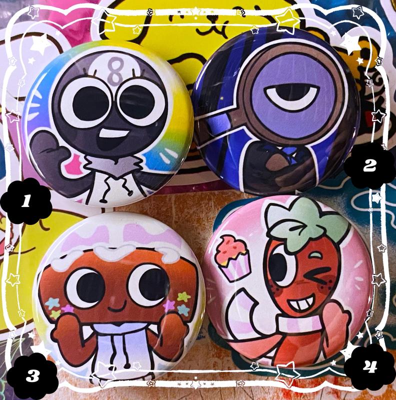 Dandy's World Button Pins, Kawaii Buttons, Dandy’s World Merch, And ...