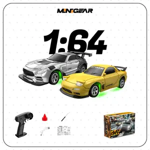 MiniGear 1/64 RC Drift Car – Nissan GTR R35 & Dodge Hellcat, Detachable ...