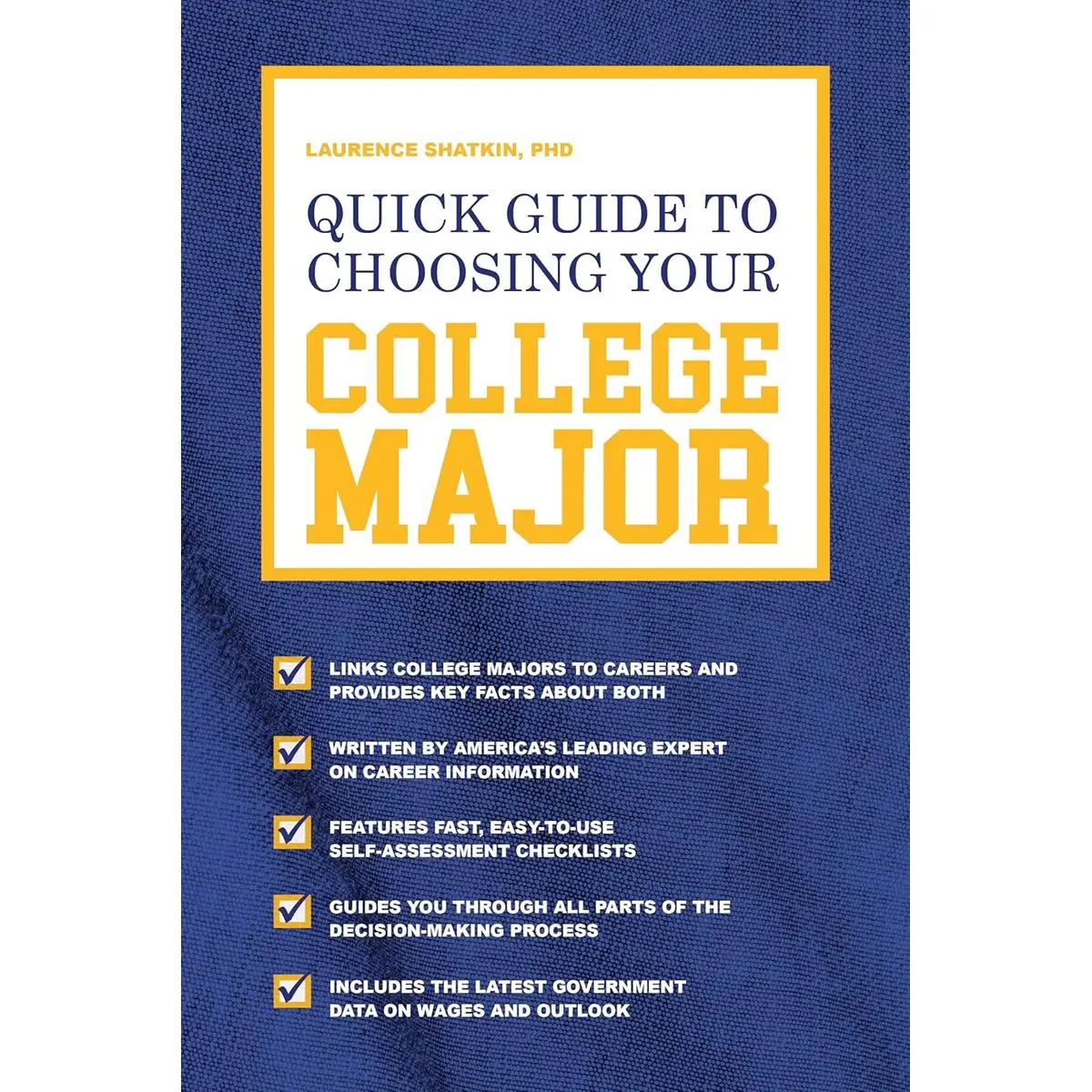 Quick Guide to Choosing Your College Major Paperback – March 1, 2019 ...