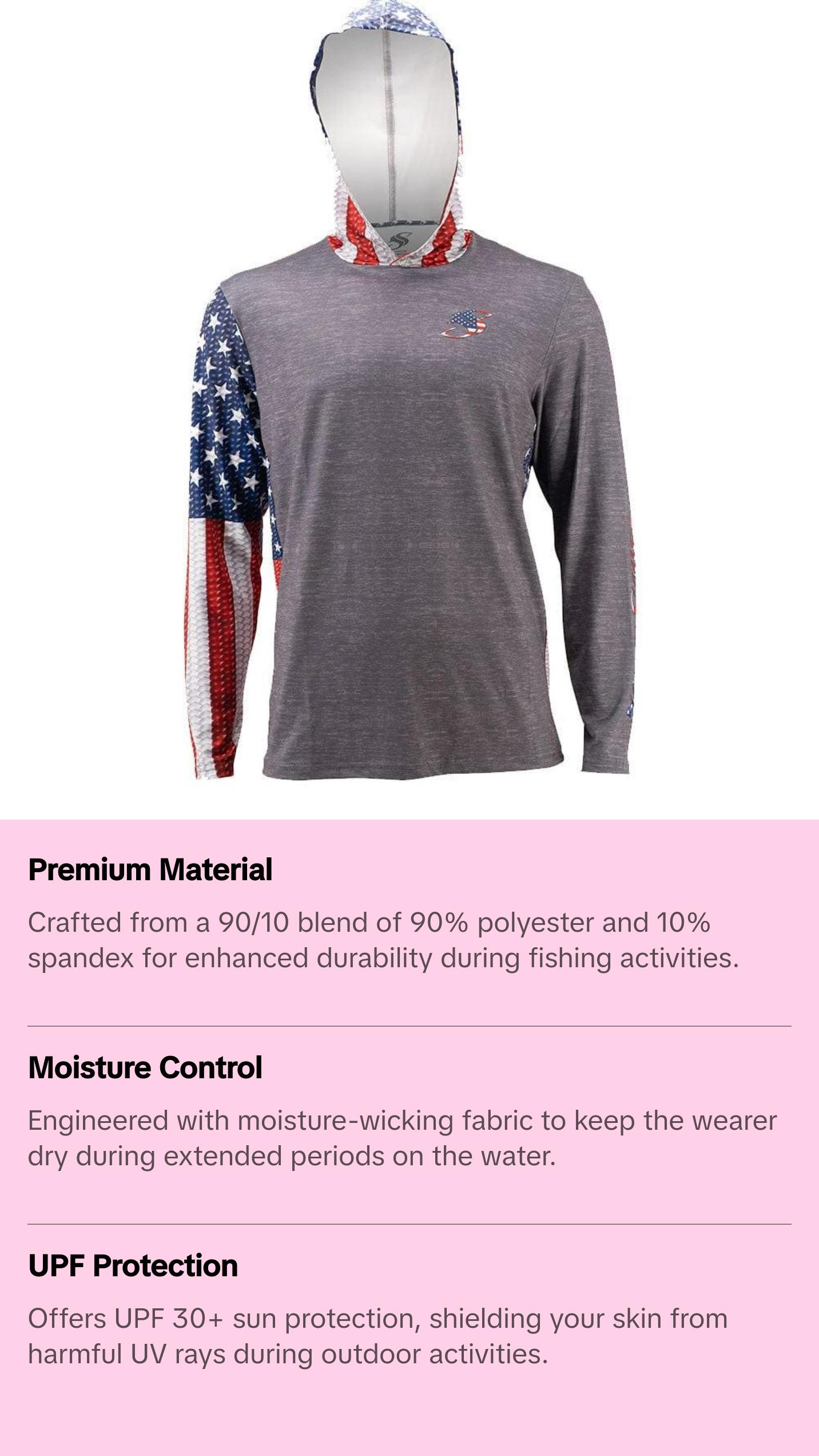 Patriot Performance Fishing Hoodie - TikTok Shop