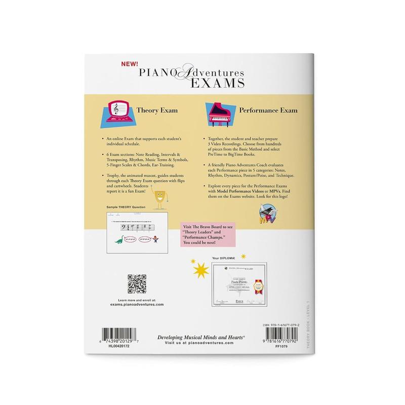 Piano Adventures: Theory Book - Level 1, 2nd Ediiton | Beginner Piano ...