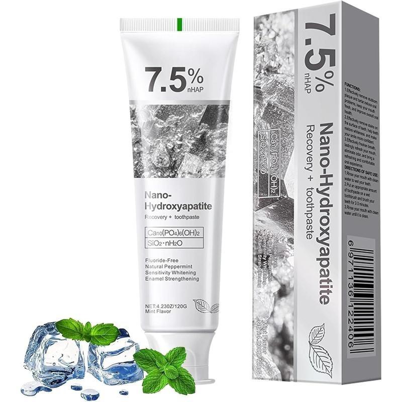 7.5% Nano Hydroxyapatite Toothpaste Helps Remineralize, Protects Enamel ...