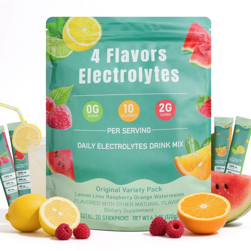 Hydration Powder Packets Sugar Free Bulk Electrolyte ZeroSugar Drink ...