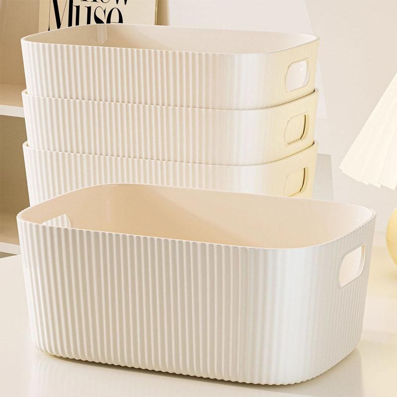 1pc/2pcs/3pcs Cream yellow, white, green Desktop storage box, cosmetics ...